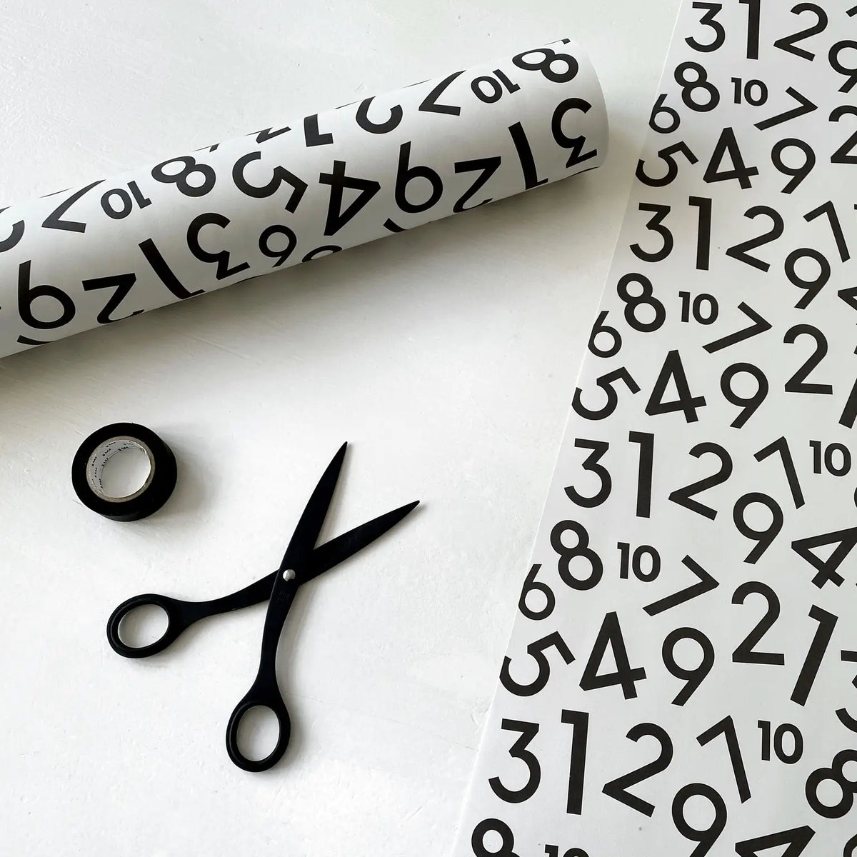 Number Wrapping Paper – Aglow